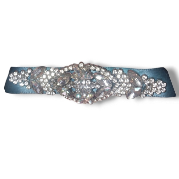 Jewelry | Iridescent Rhinestone Blue Cinderella Choker Necklace | Poshmark